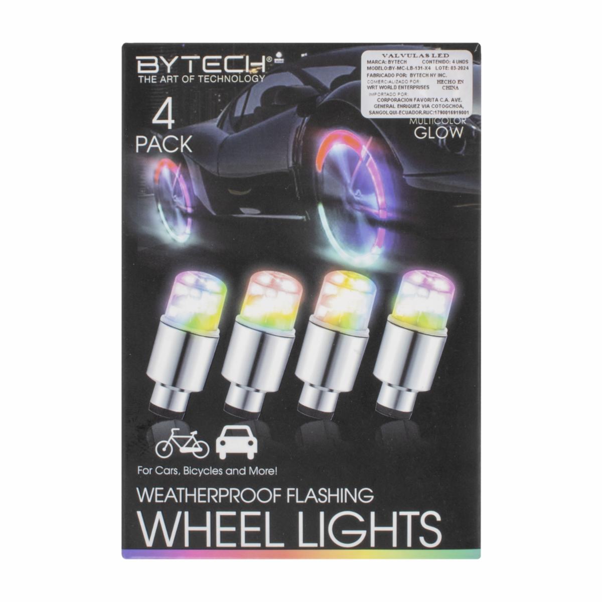 Válvulas Para LLantas RGB BYTECH LED - Dollar Store