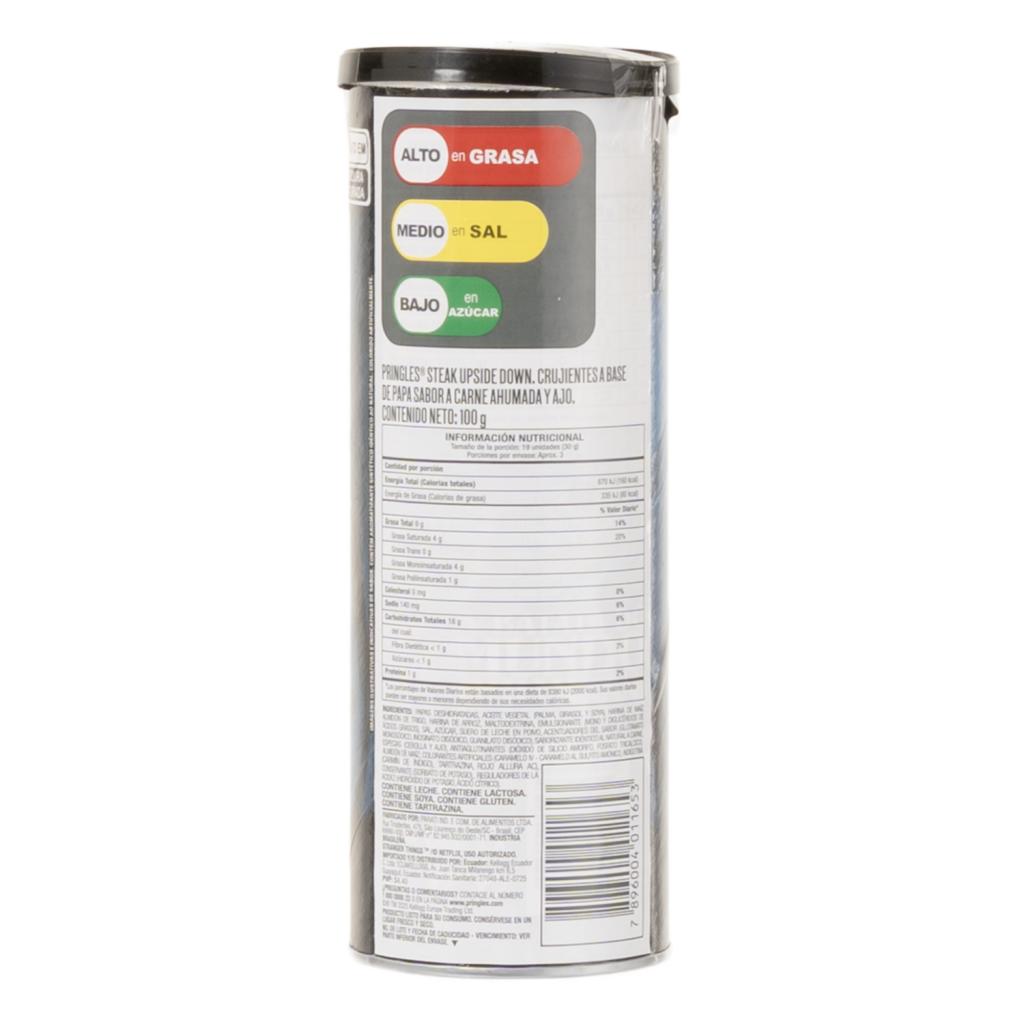 Papas Fritas Stranger Things Black Chips PRINGLES 100 G - Dollar Store